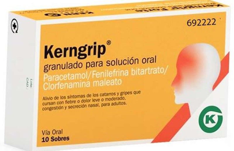 Grippal Con Fenilefrina 10 Sobres Granulado Para Kern Pharma 692222.4 ...
